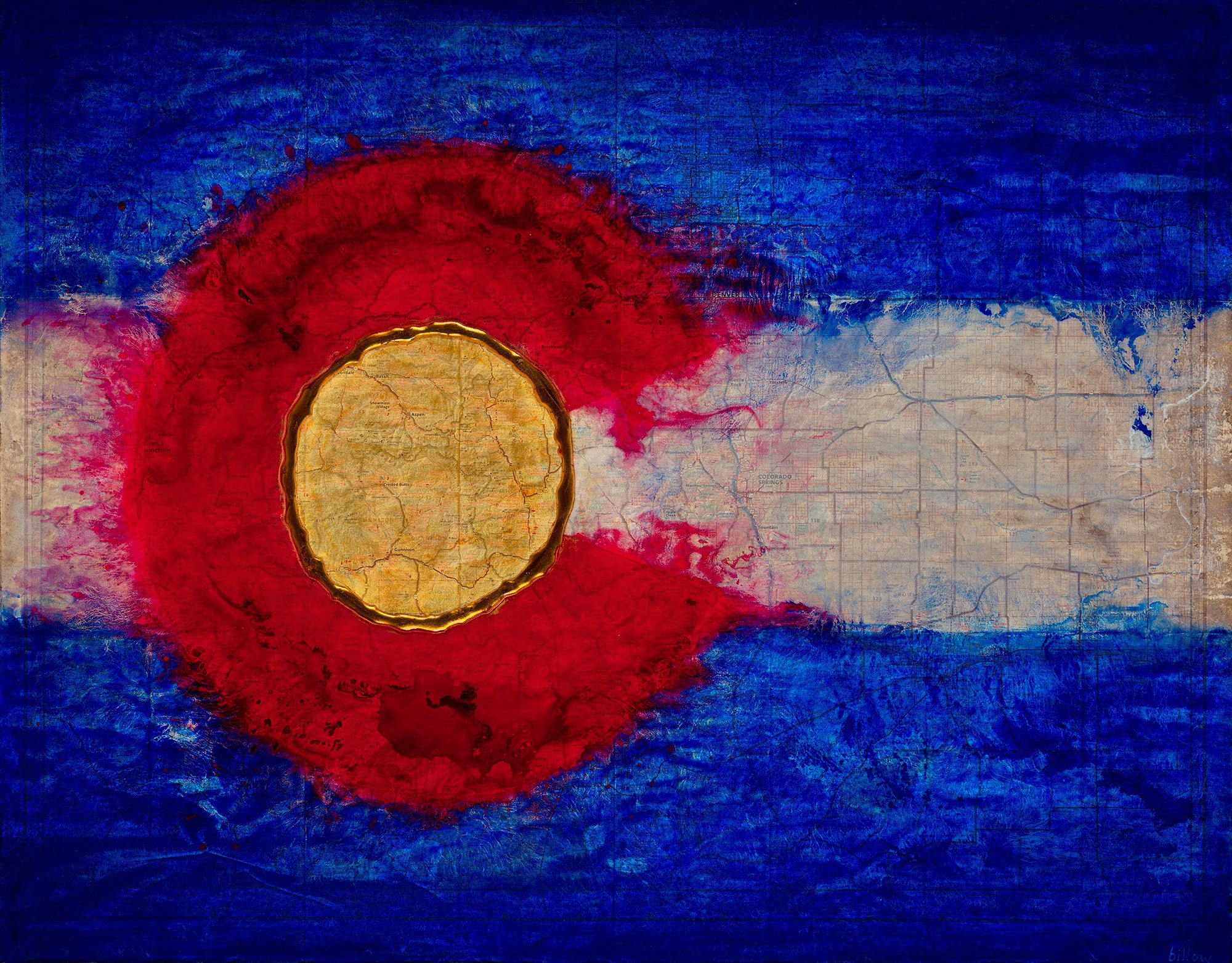 Colorado Flag Map (photo print) – Brian Billow & Michele Scrivner