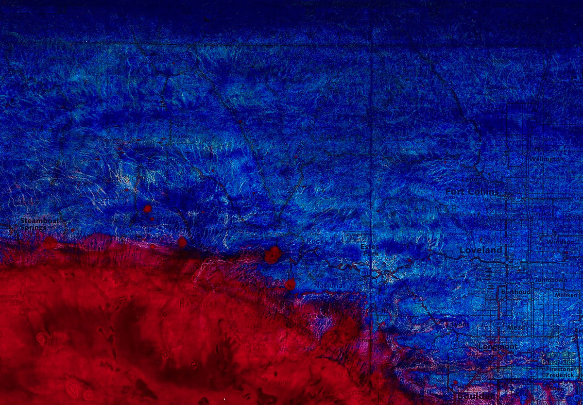 Colorado Flag Map (photo print) – Brian Billow & Michele Scrivner