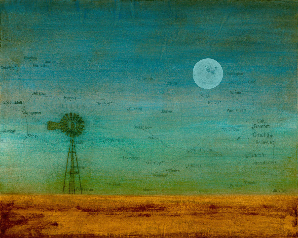 Nebraska Full Moon (photo print) – Brian Billow & Michele Scrivner